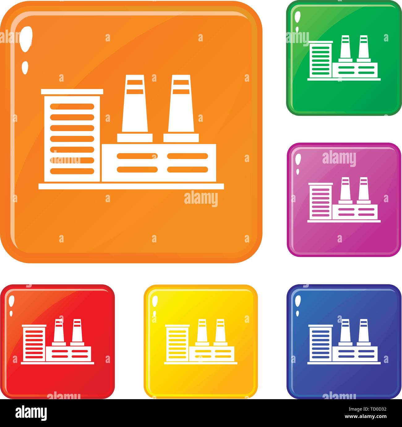 Power plant icons set vector color Stock Vector Image & Art - Alamy