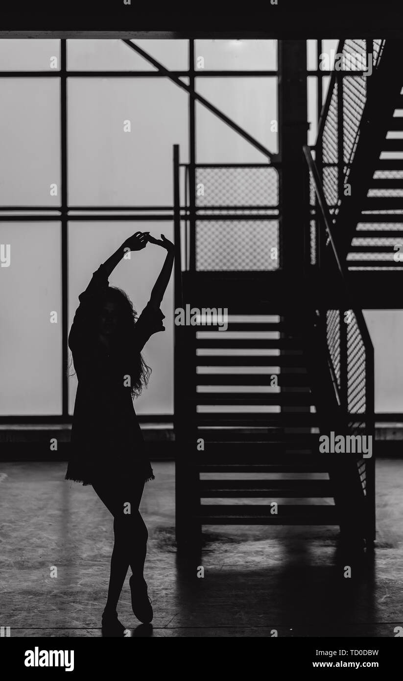 The light of the silhouette Stock Photo - Alamy