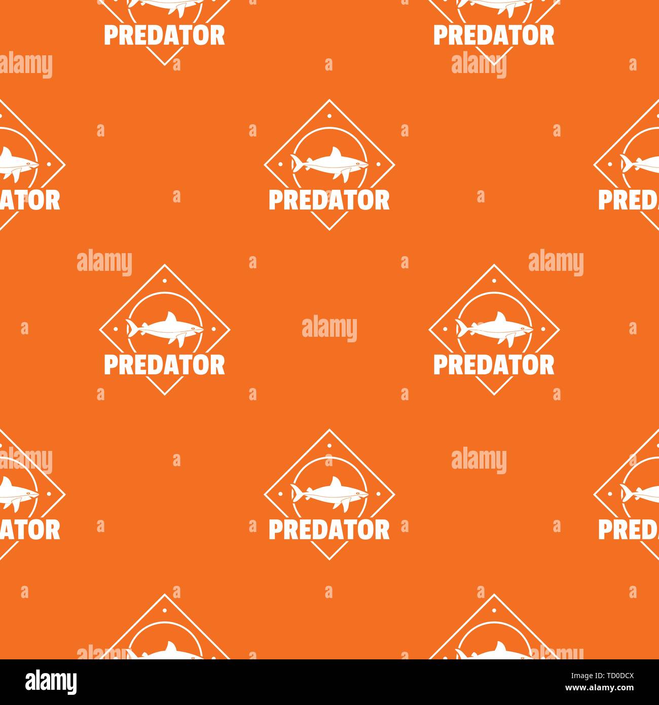 Predator ocean pattern vector orange Stock Vector Image & Art - Alamy
