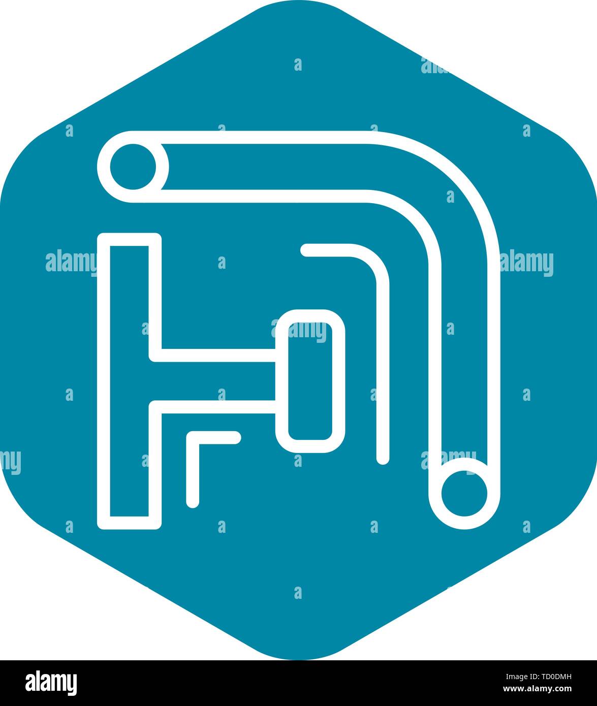 Scaffold pipe icon, outline style Stock Vector Image & Art - Alamy