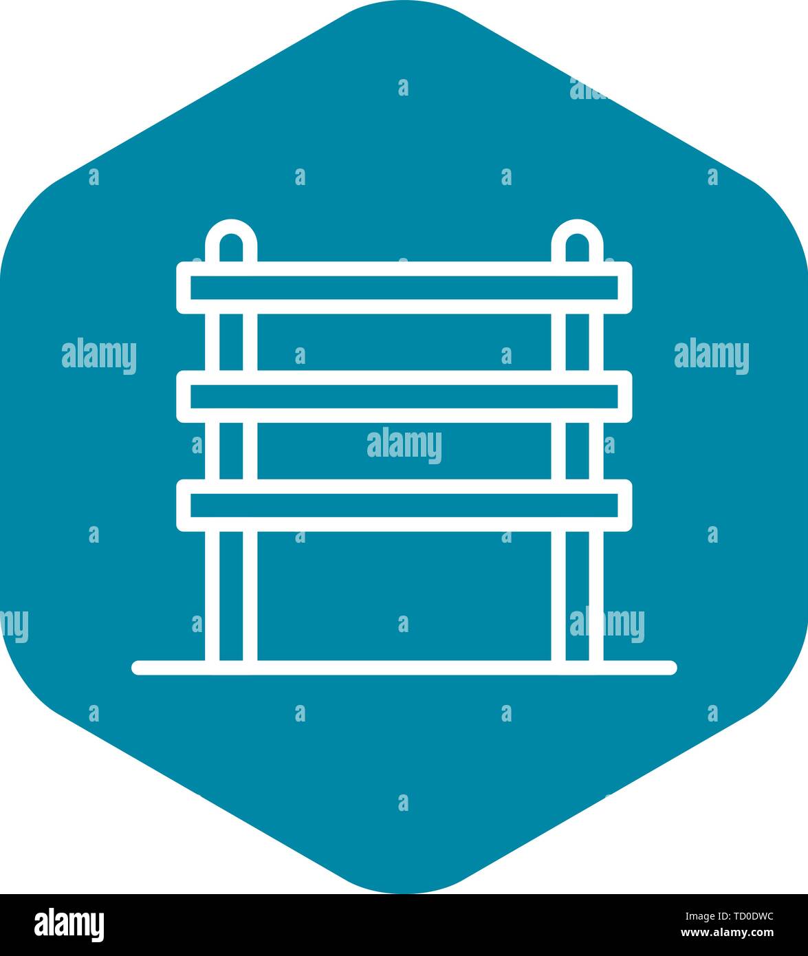 Construction scaffold icon, outline style Stock Vector Image & Art - Alamy