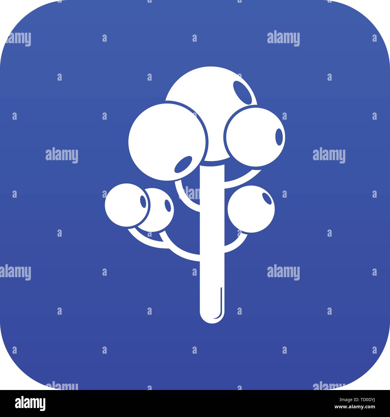 Tree icon blue vector Stock Vector Image & Art - Alamy