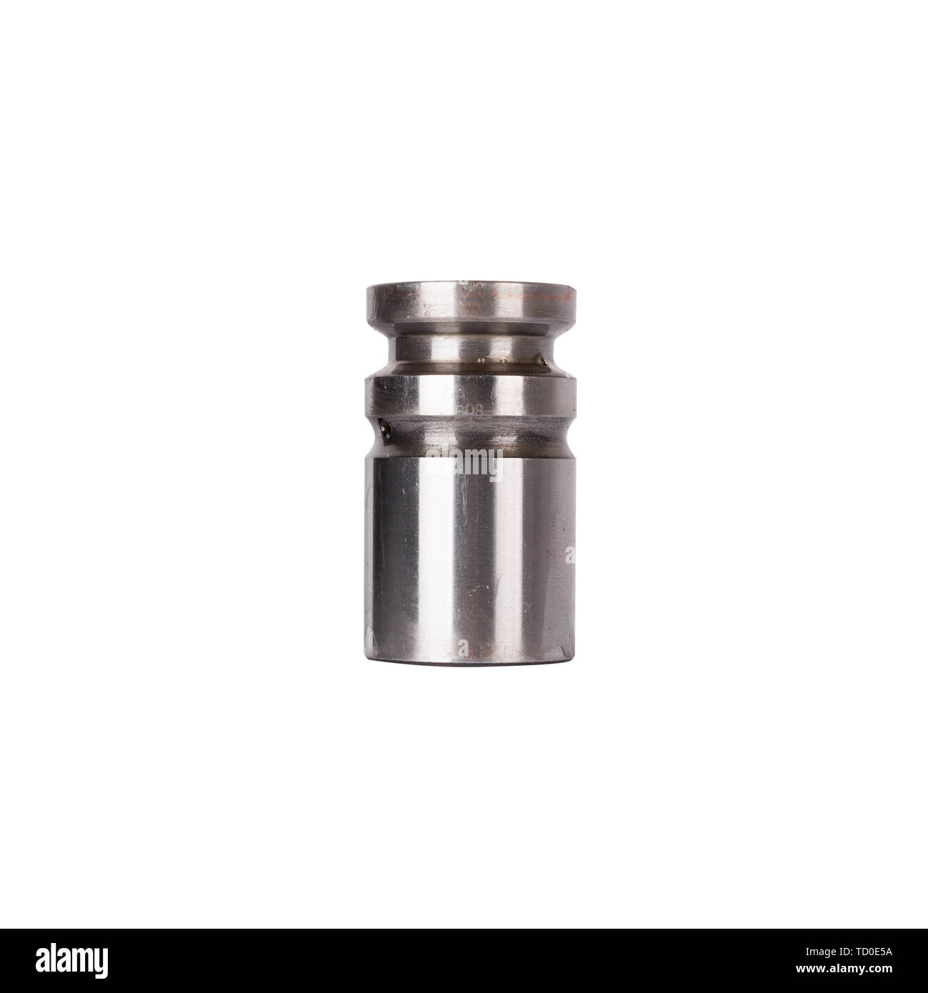 Metal component on white background Stock Photo - Alamy