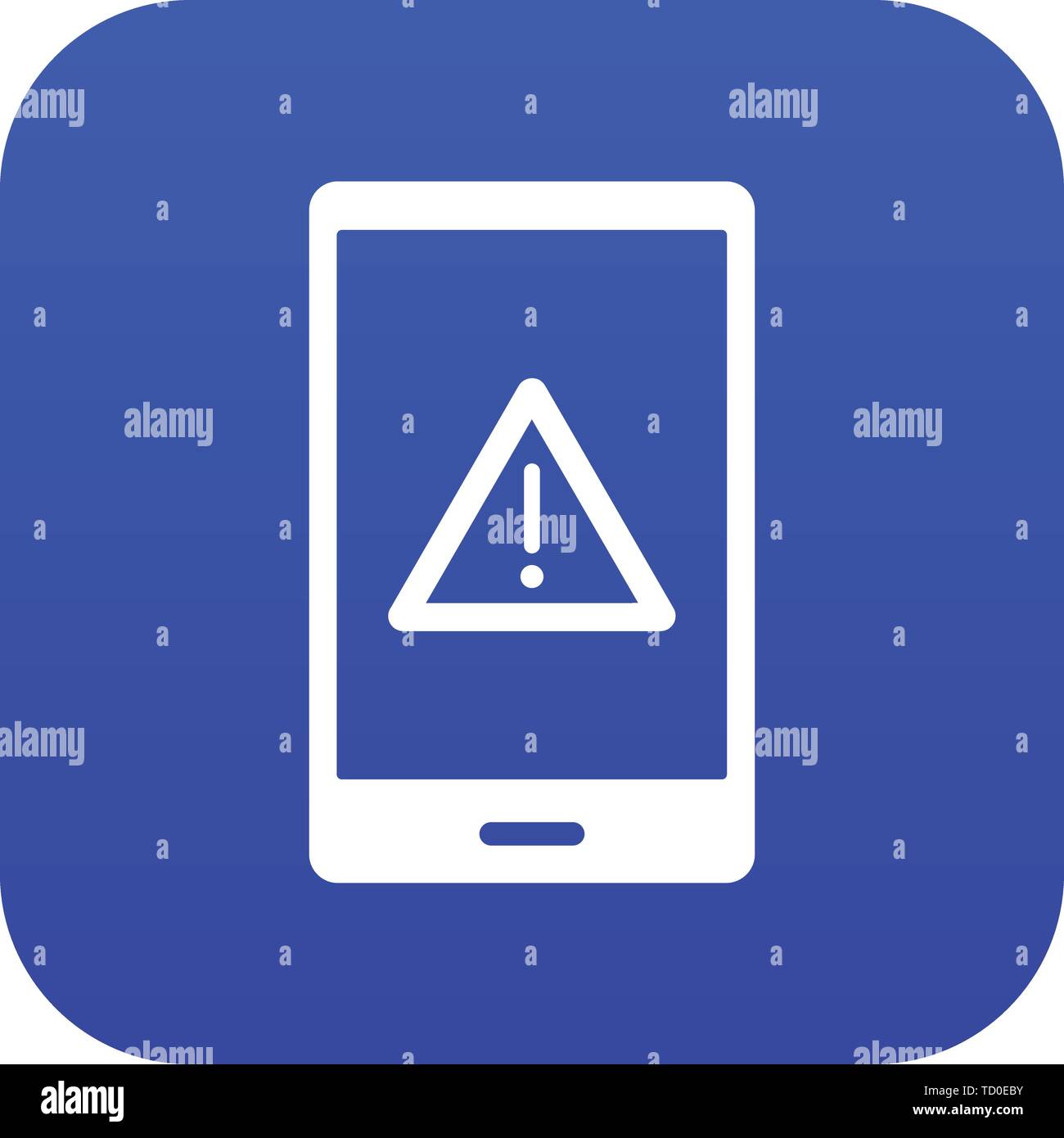 Not working phone icon digital blue Stock Vector Image & Art - Alamy
