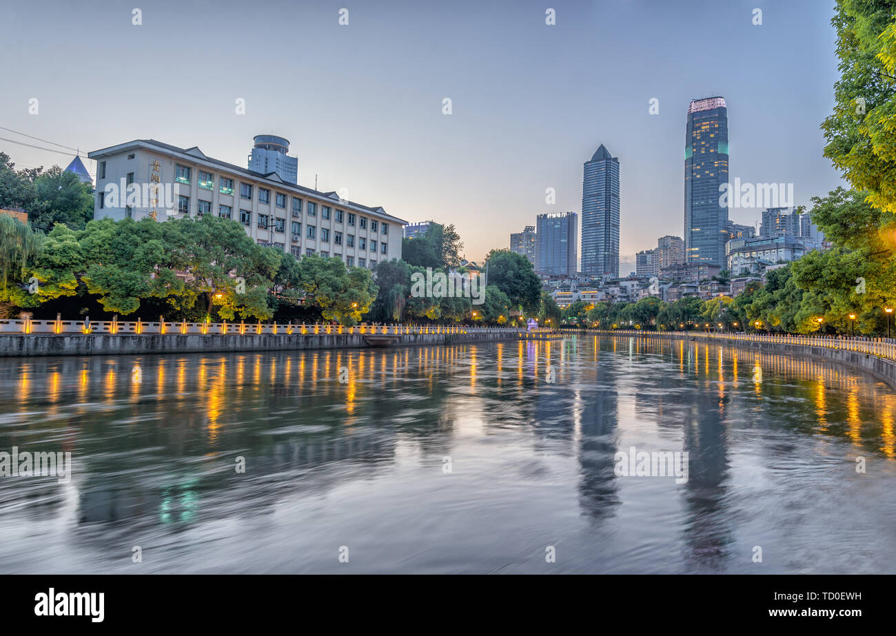 Scenery of the Nanming River in Guiyang Stock Photo - Alamy