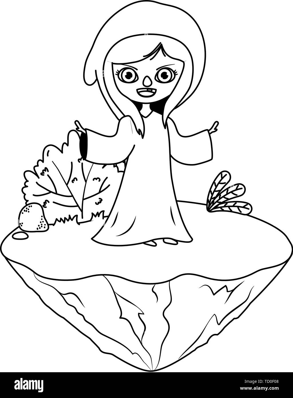 Witch cartoon design, Fairytale history medieval fantasy kingdom tale ...