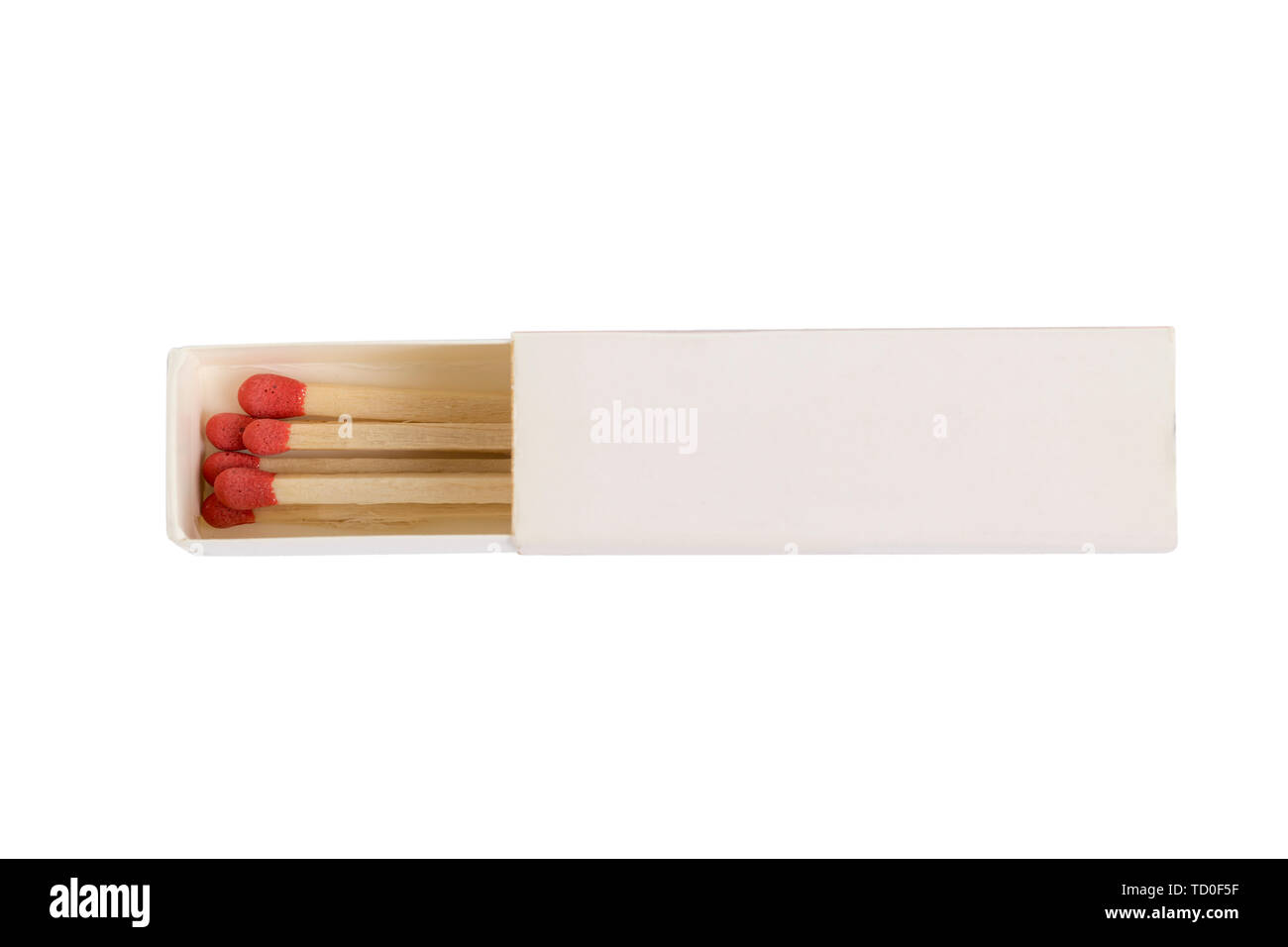 Matches on white background Stock Photo - Alamy