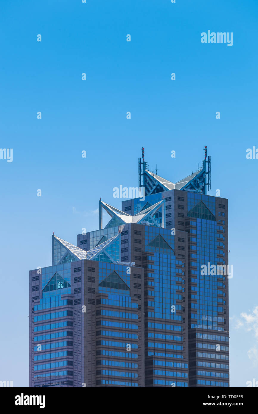 There are three buildings with strange roofs Stock Photo - Alamy