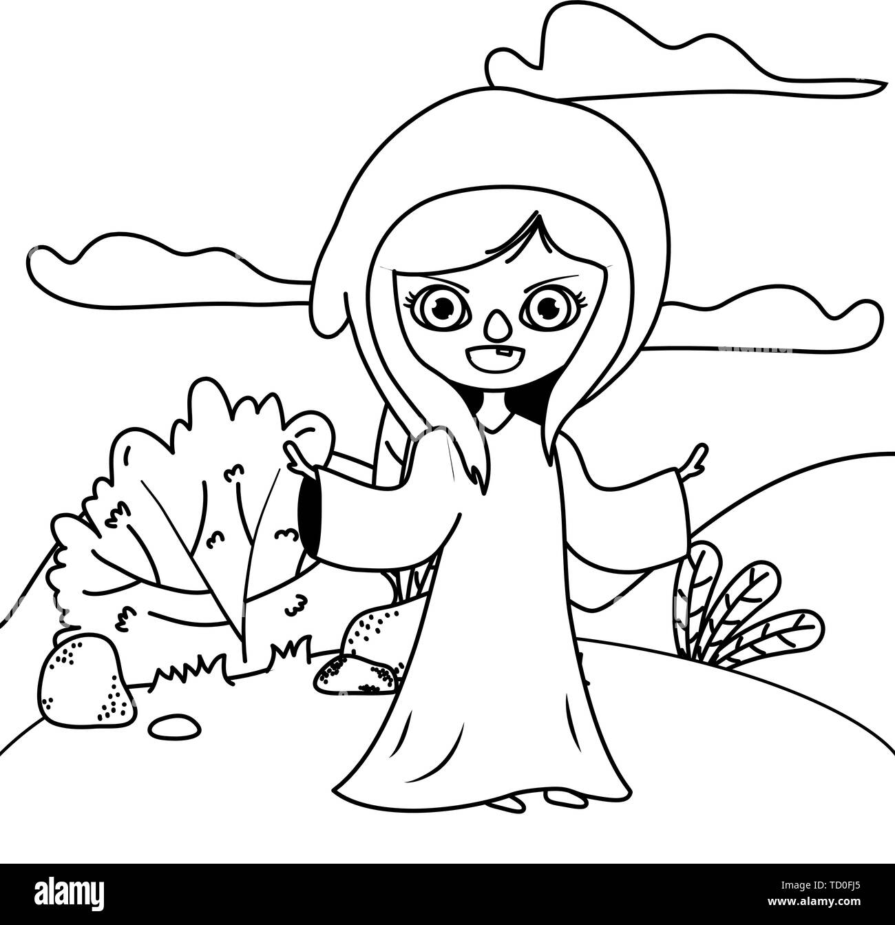 Witch cartoon design, Fairytale history medieval fantasy kingdom tale ...