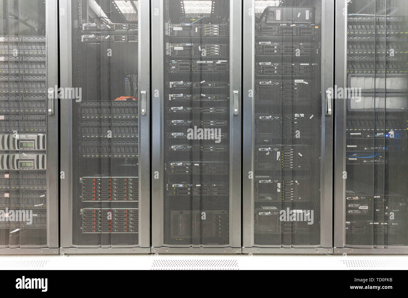 Telecommunication server in data center Stock Photo - Alamy
