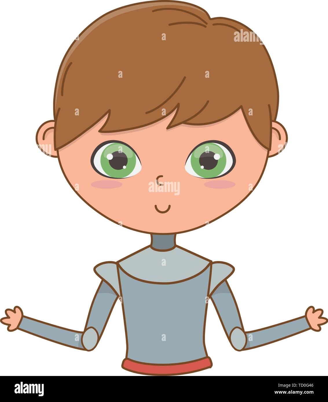 Medieval knight design, Man cartoon hero warrior armor history theme ...