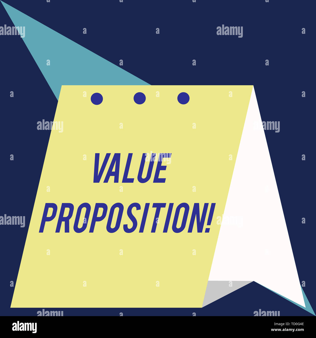 Writing note showing Value Proposition. Business concept for service ...