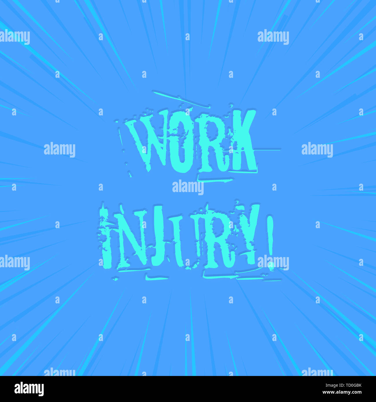 Text sign showing Work Injury. Business photo showcasing accident that ...