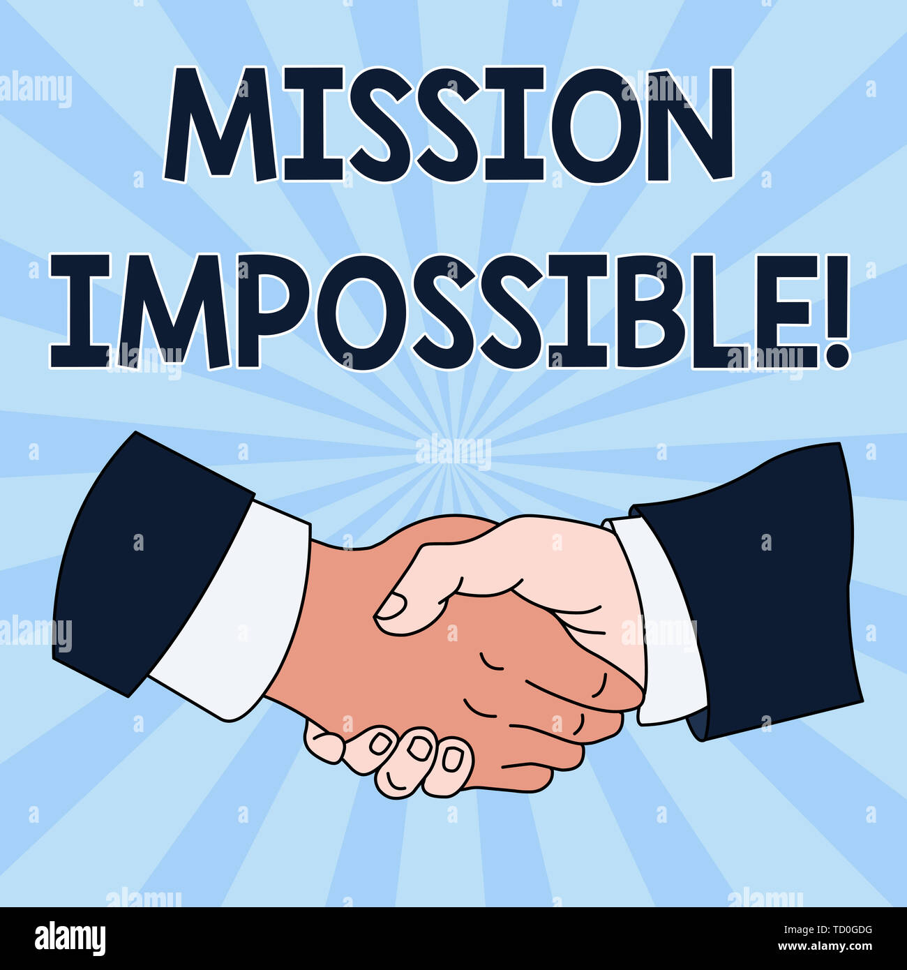 Conceptual hand writing showing Mission Impossible. Concept meaning ...