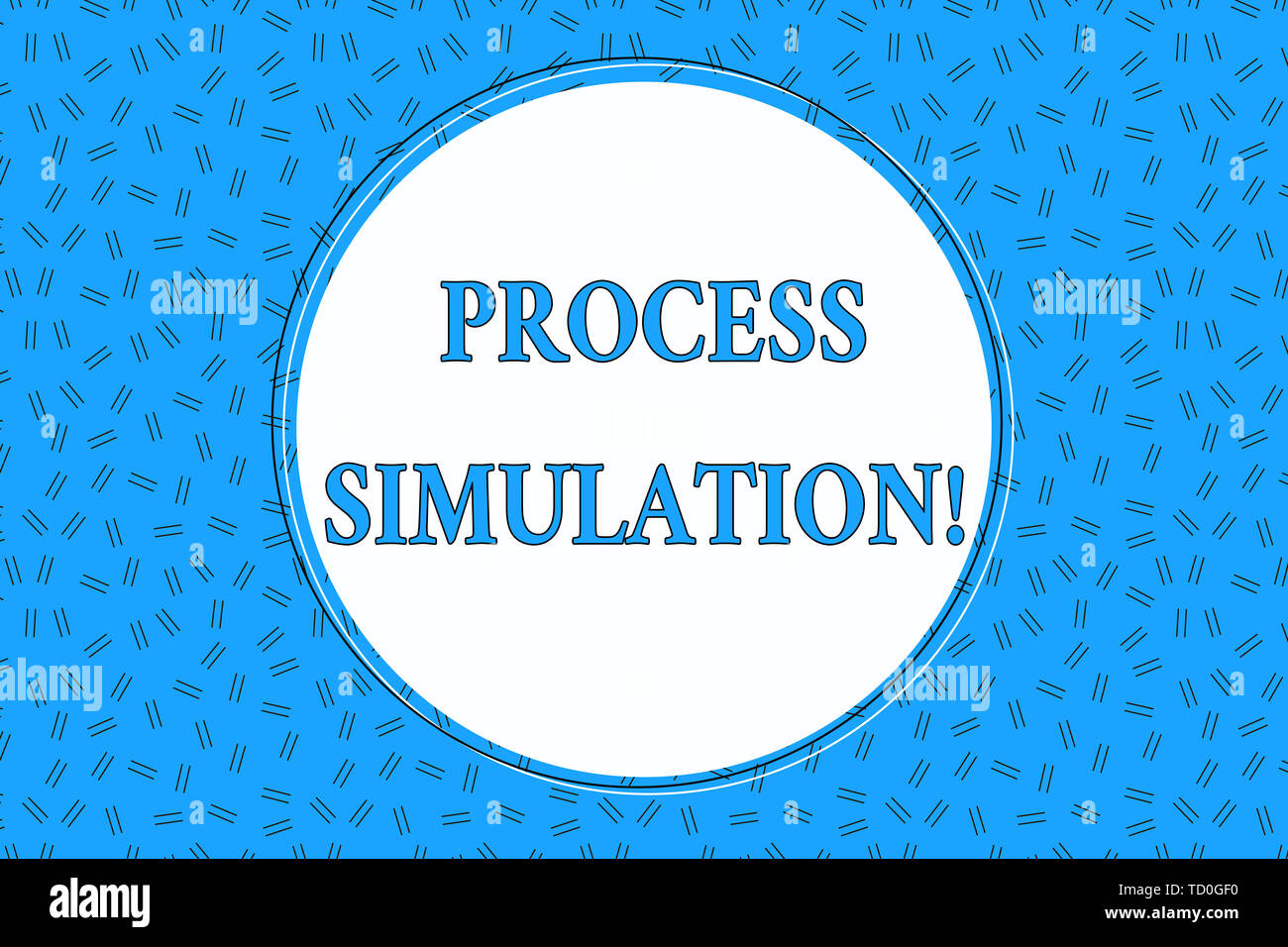 Word writing text Process Simulation. Business photo showcasing ...