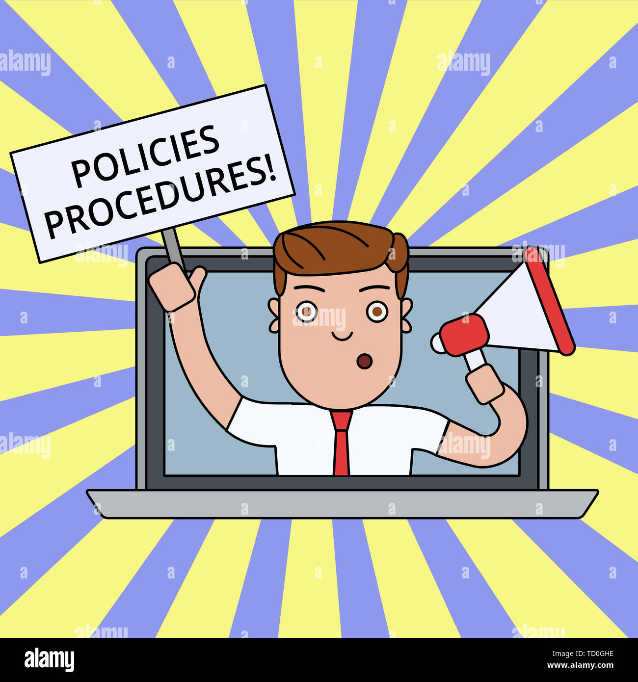 Writing note showing Policies Procedures. Business concept for ...
