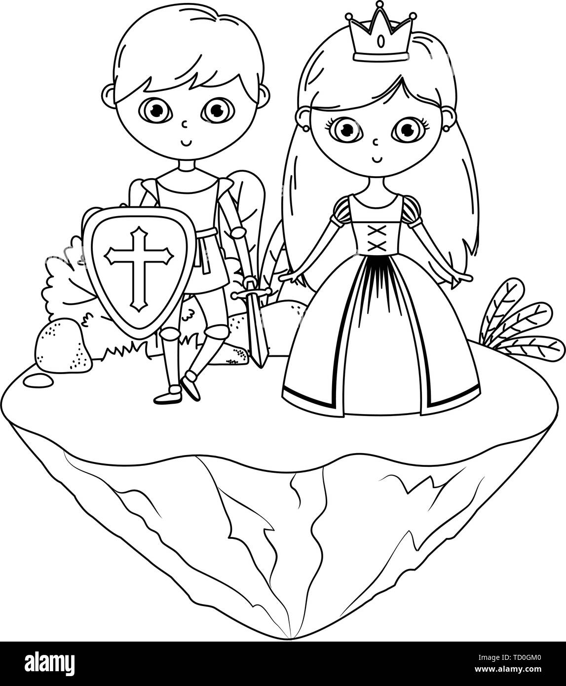 Princess and knight design, Fairytale history medieval fantasy kingdom ...