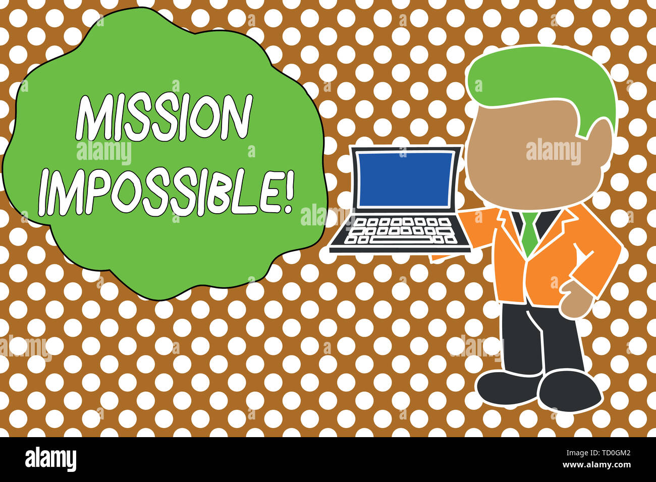 Conceptual hand writing showing Mission Impossible. Concept meaning ...