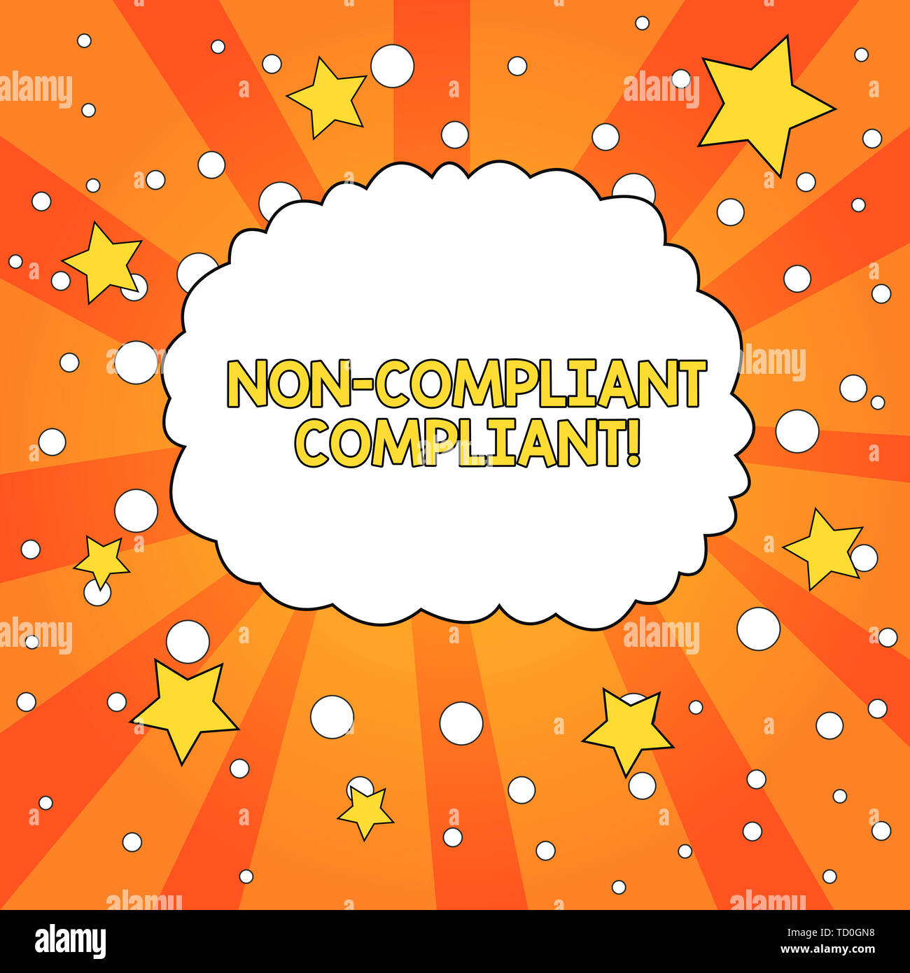 Word writing text Non Compliant Compliant. Business photo showcasing ...