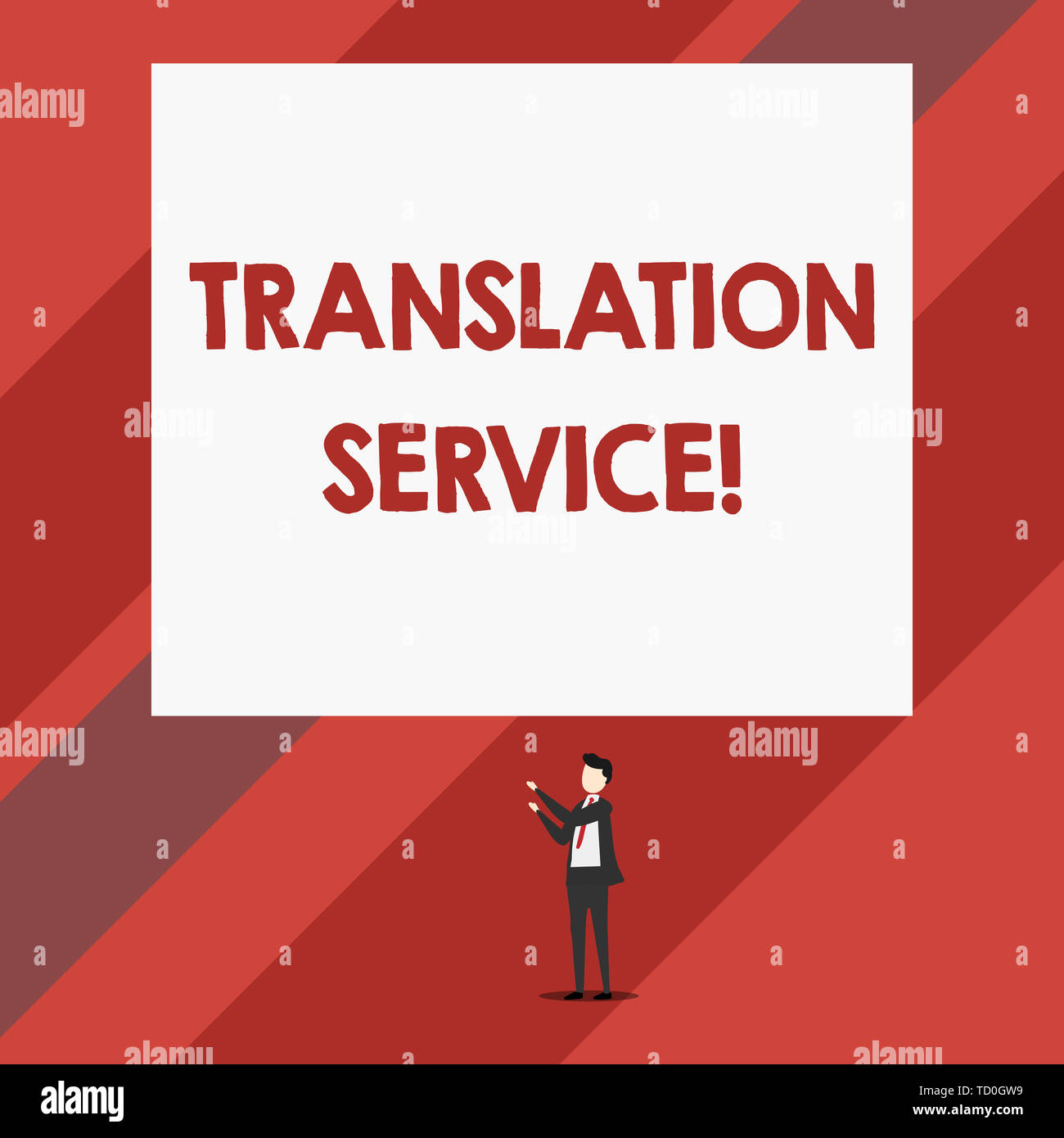 Writing note showing Translation Service. Business concept for the ...