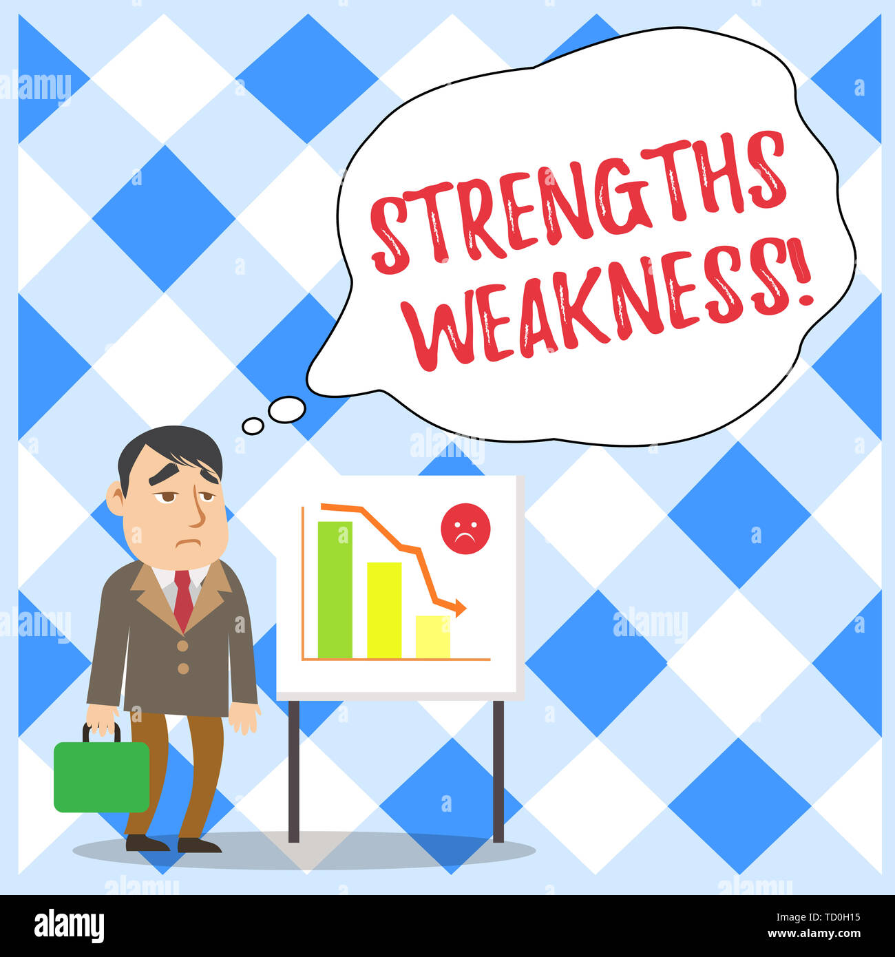 Word writing text Strengths Weakness. Business photo showcasing ...
