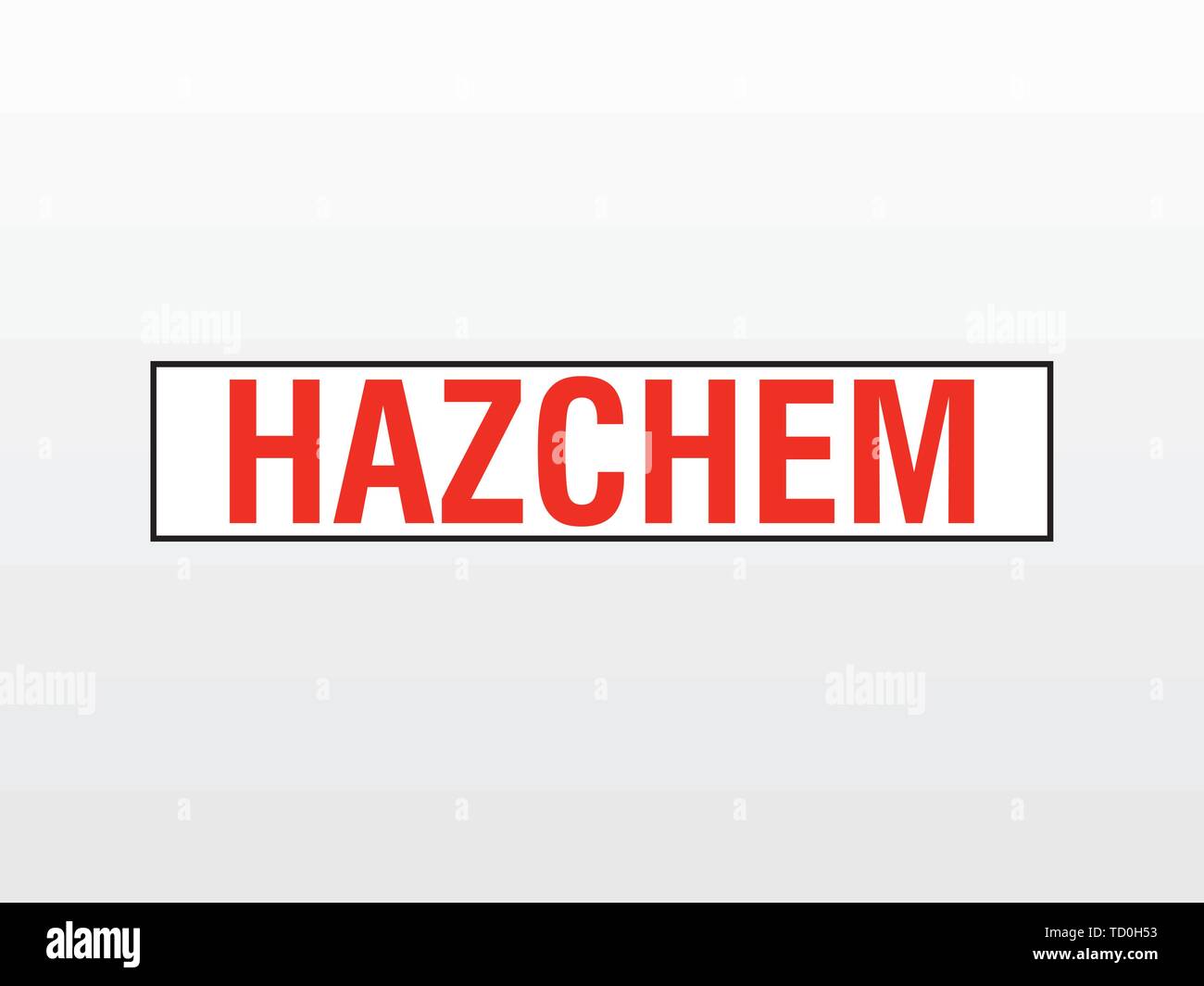 Hazchem placard Stock Vector Images - Alamy