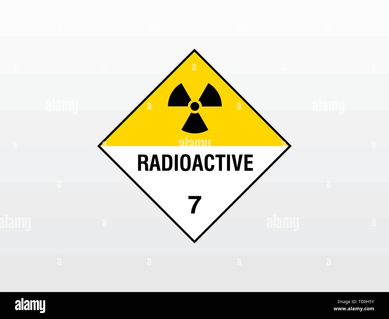 Radioactive 7 Symbol Stock Vector Image & Art - Alamy