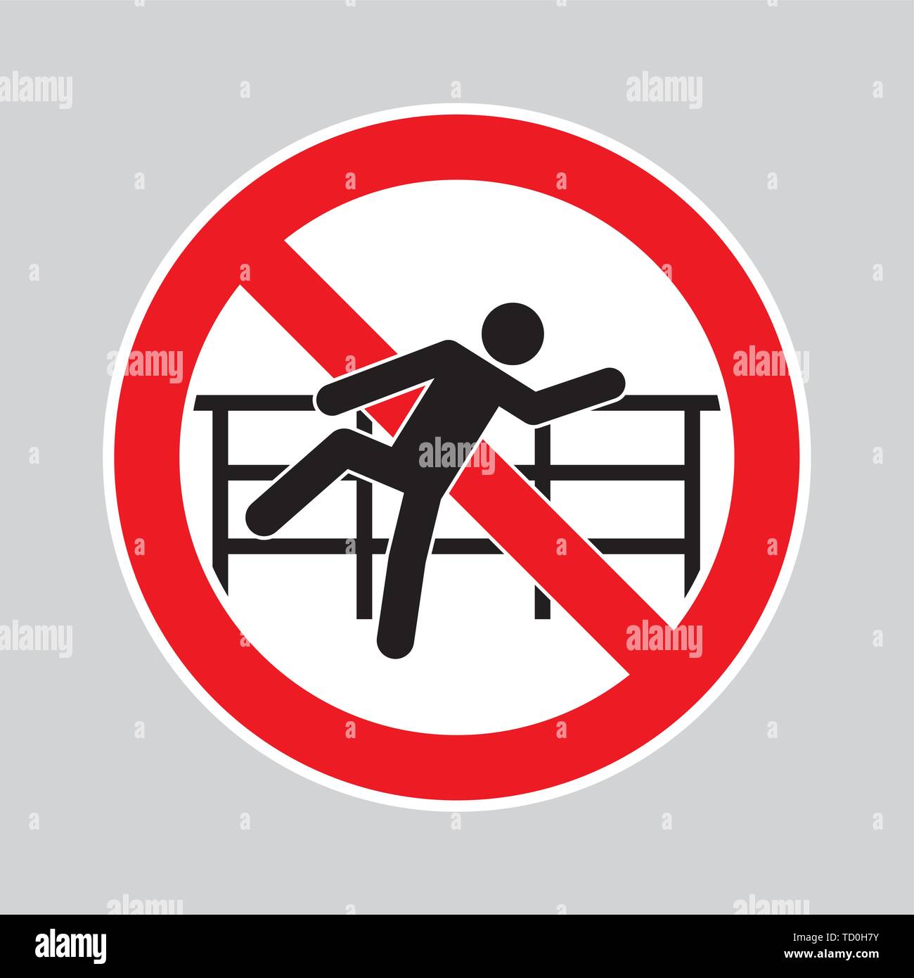 No Climbing Over Fence High Resolution Stock Photography and Images - Alamy