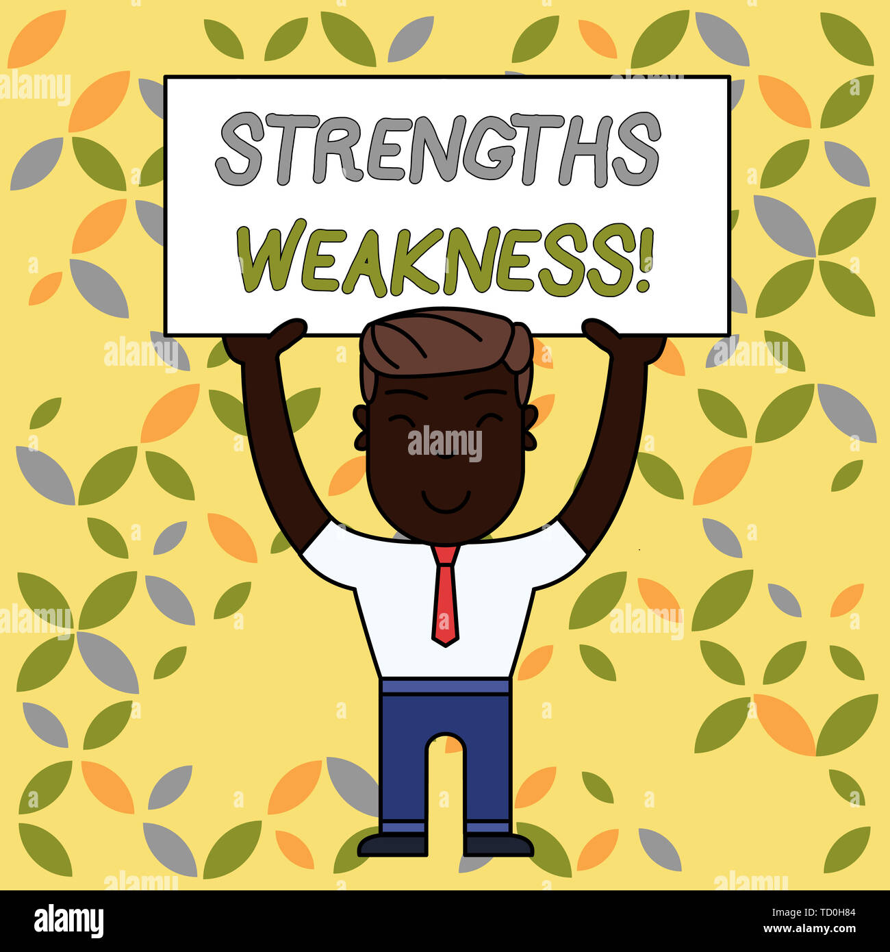 Writing note showing Strengths Weakness. Business concept for ...
