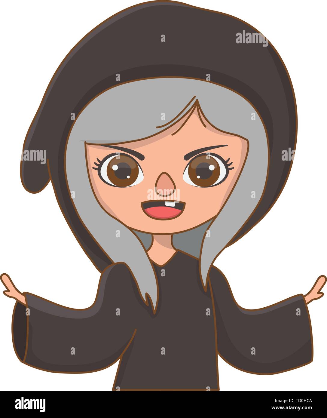 Witch cartoon design, Fairytale history medieval fantasy kingdom tale ...