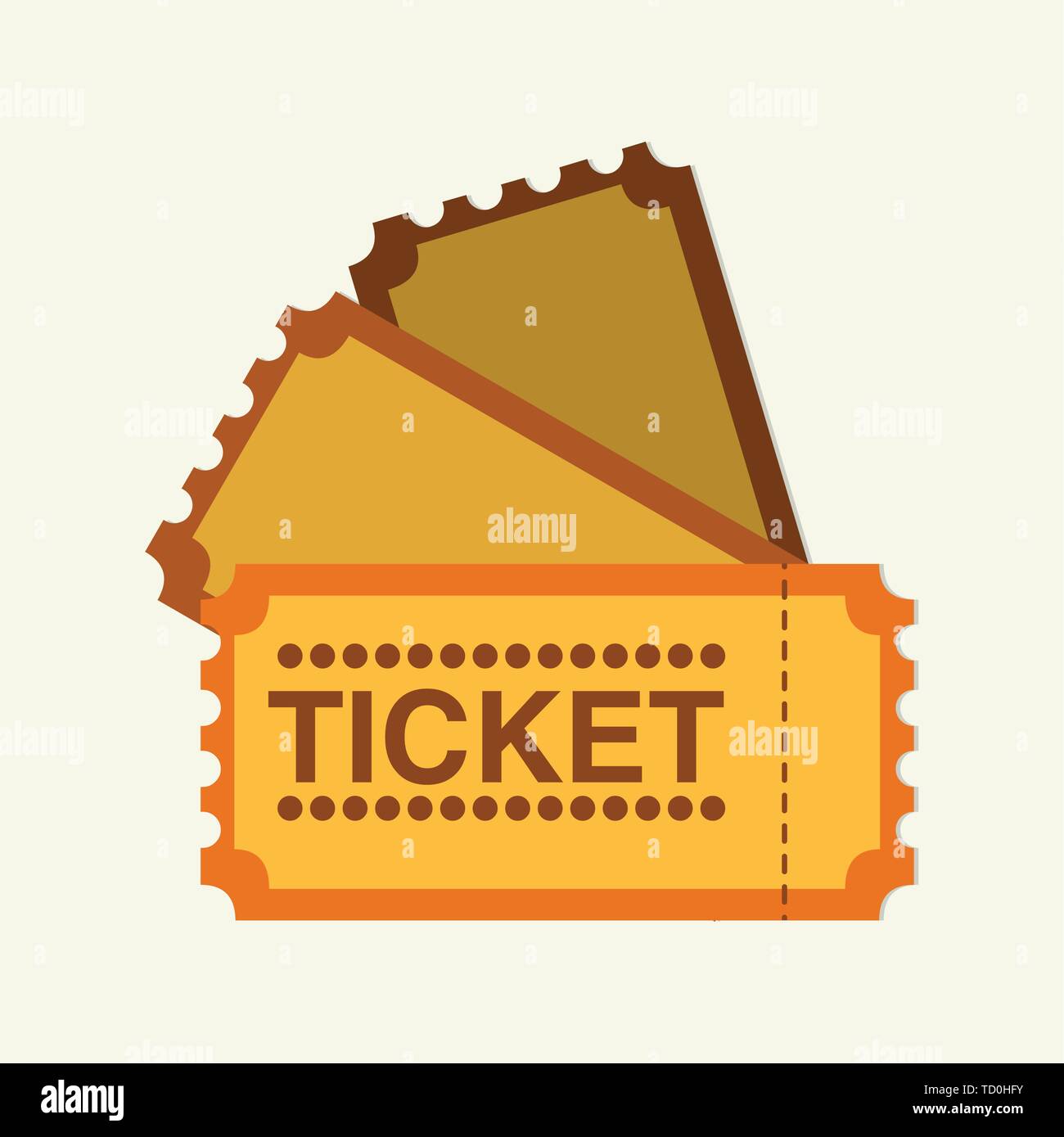 retro movie ticket vector illustration Stock Vector Image & Art - Alamy