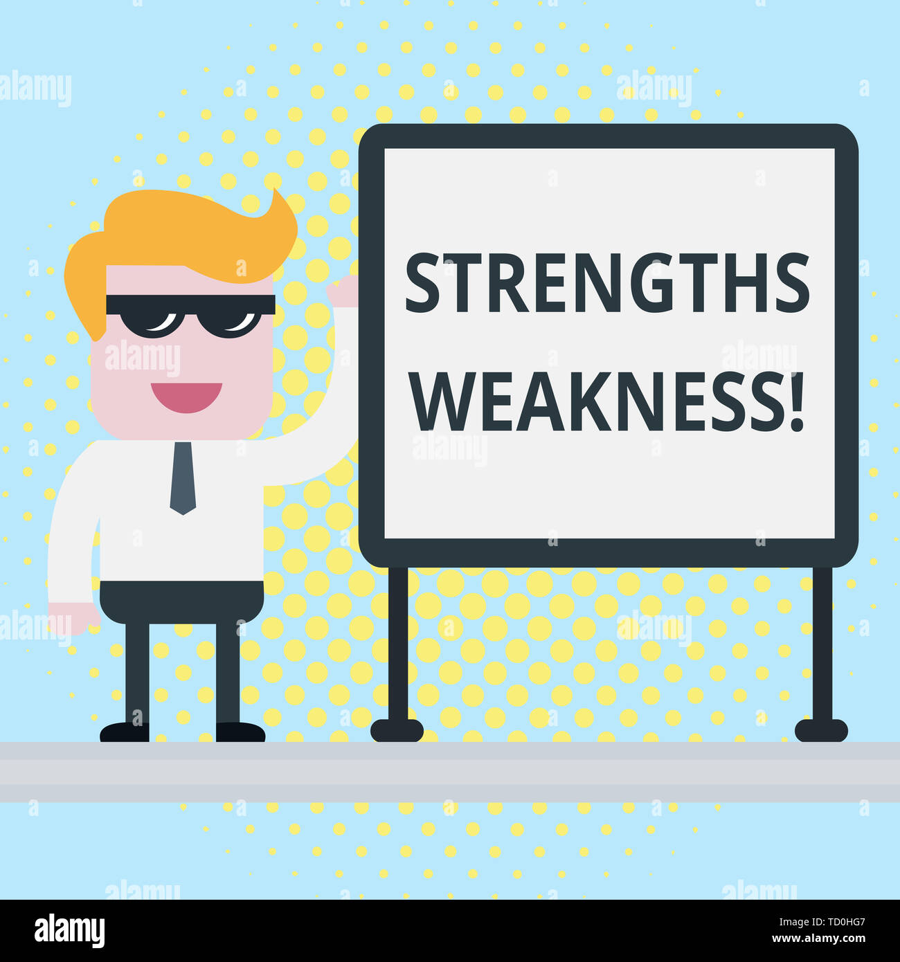 Text sign showing Strengths Weakness. Business photo showcasing ...