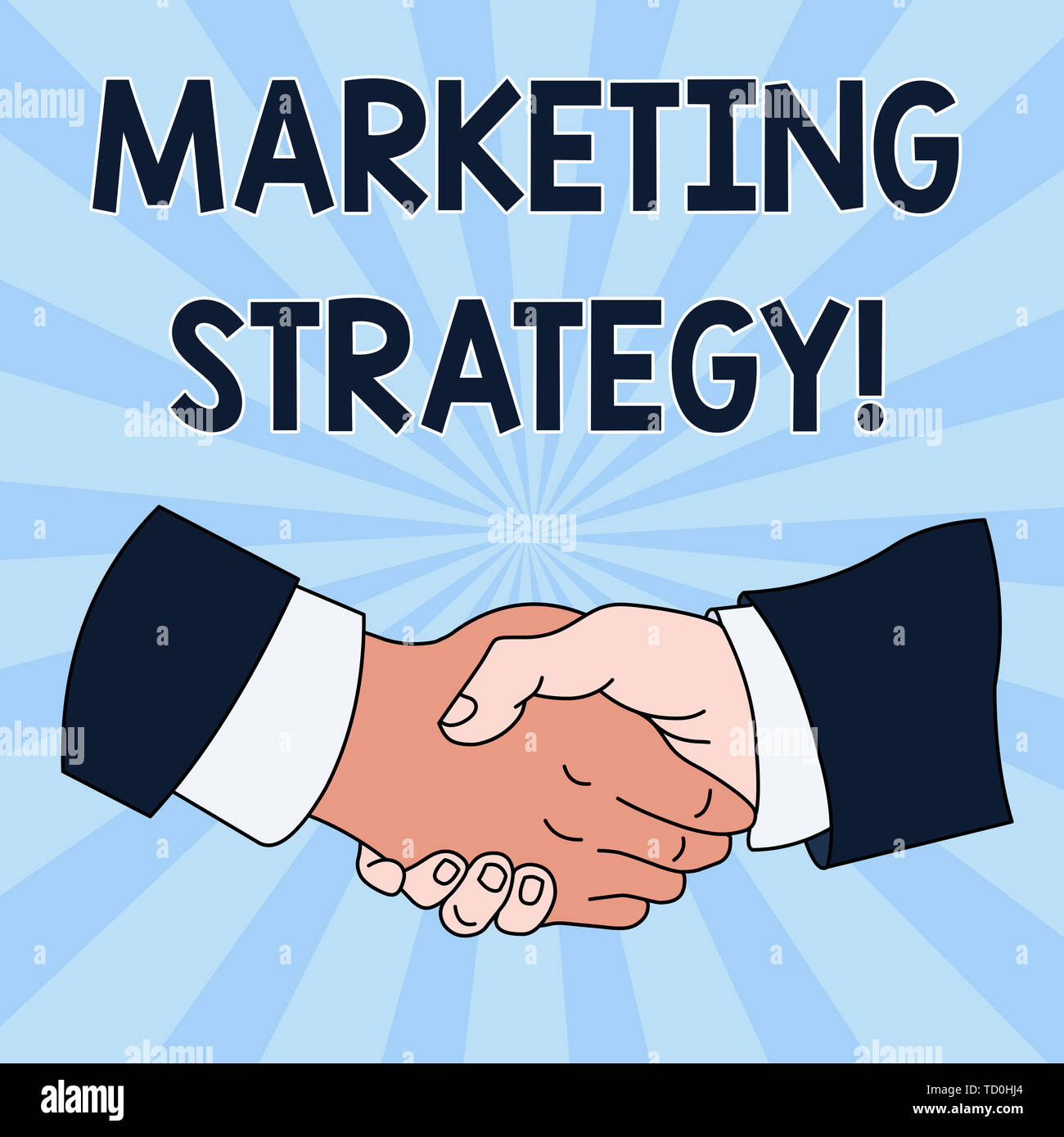 Conceptual hand writing showing Marketing Strategy. Concept meaning ...