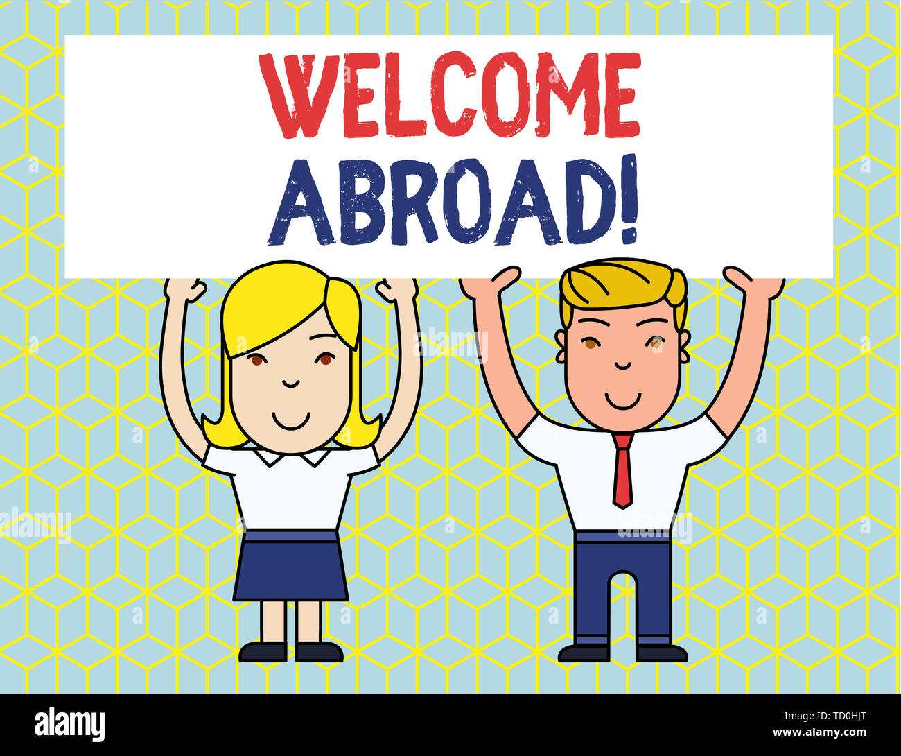 Handwriting text Welcome Abroad. Conceptual photo something that you ...