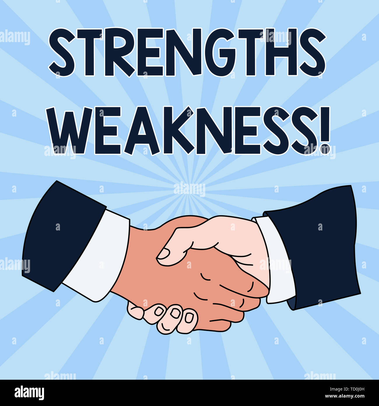 Conceptual hand writing showing Strengths Weakness. Concept meaning ...