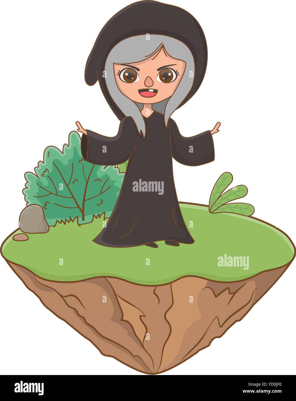 Witch cartoon design, Fairytale history medieval fantasy kingdom tale ...