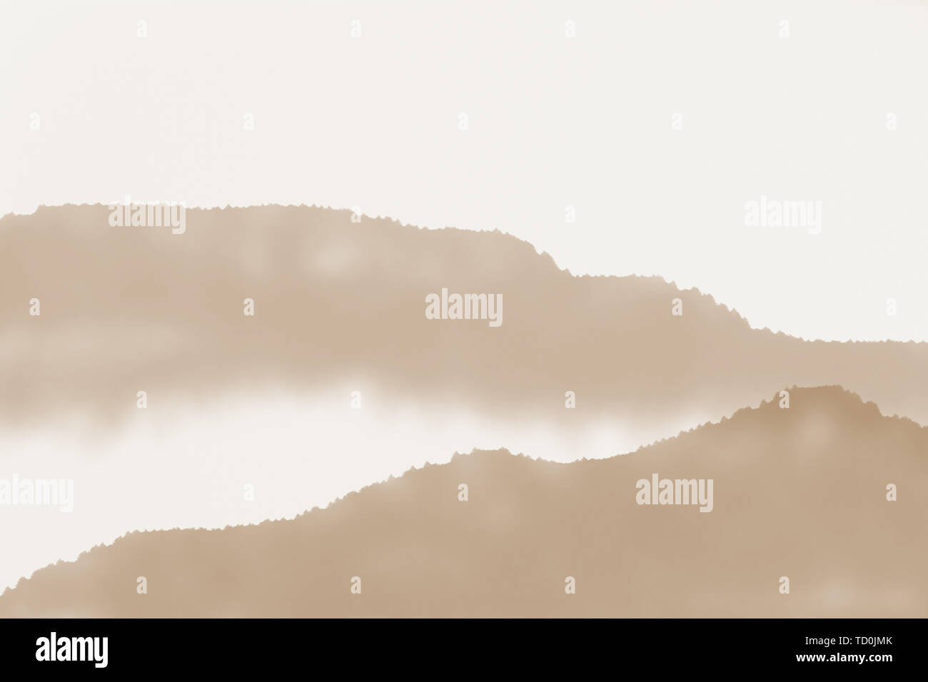 Abstract ink landscape painting Stock Photo - Alamy