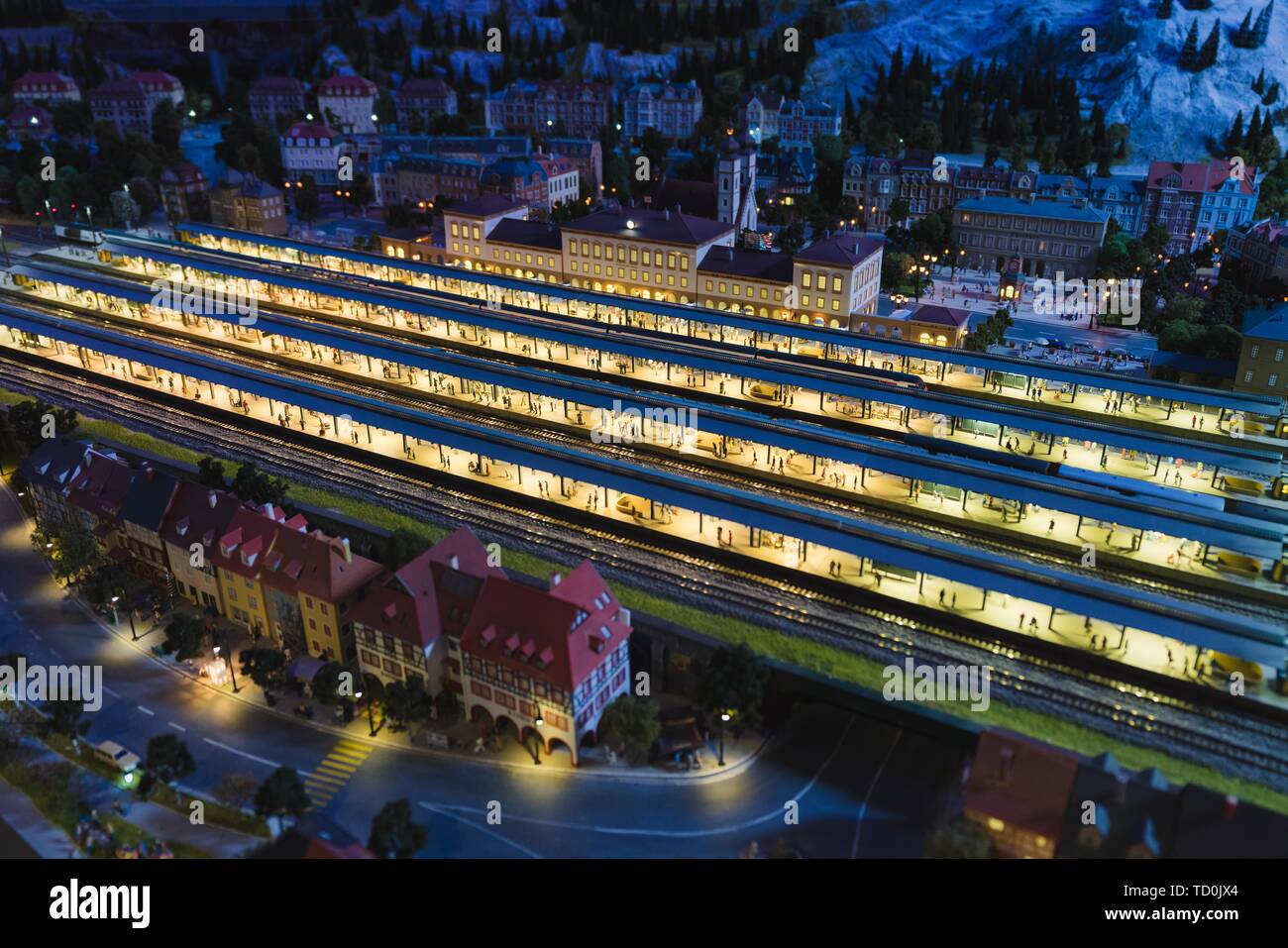 Shanghai's big dream microcity, the railway model theme sand table of ...