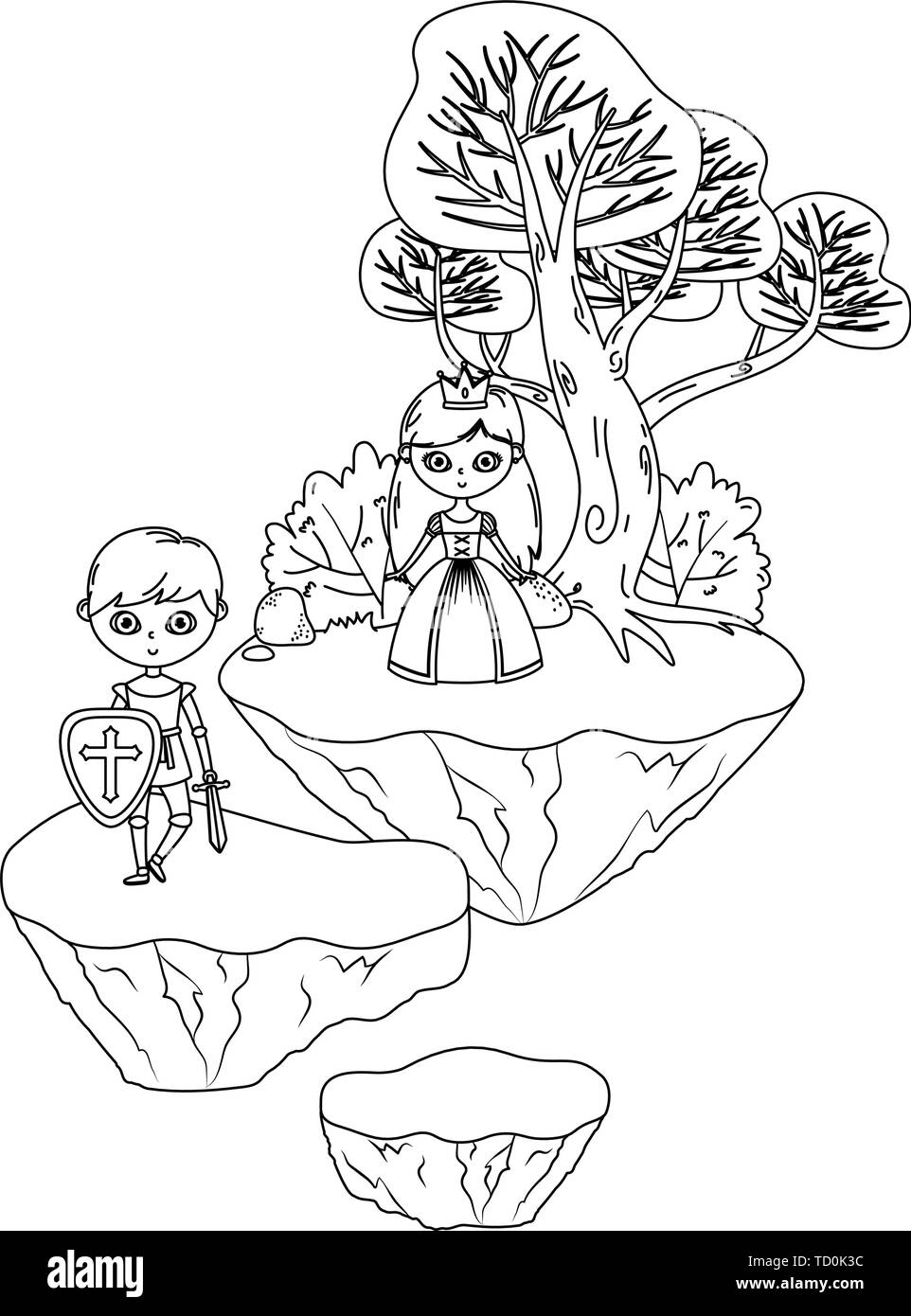 Princess and knight design, Fairytale history medieval fantasy kingdom ...