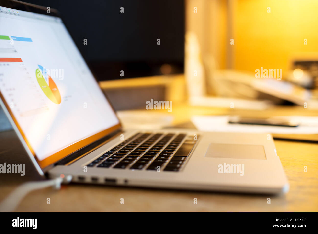 Computer with Laptop Stock Photo - Alamy