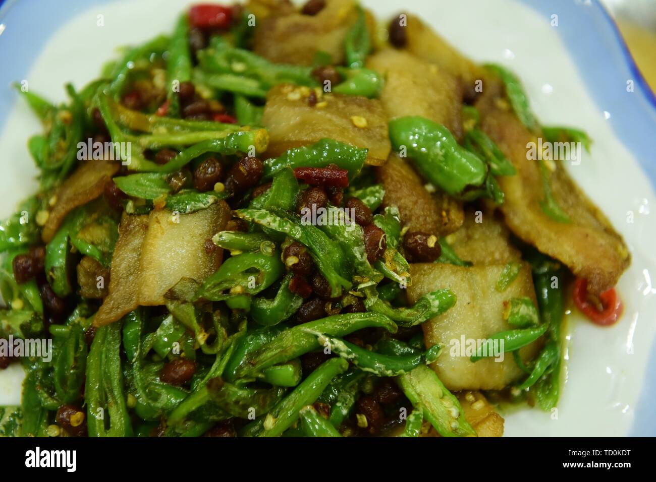 Farmhouse fried meat Stock Photo - Alamy