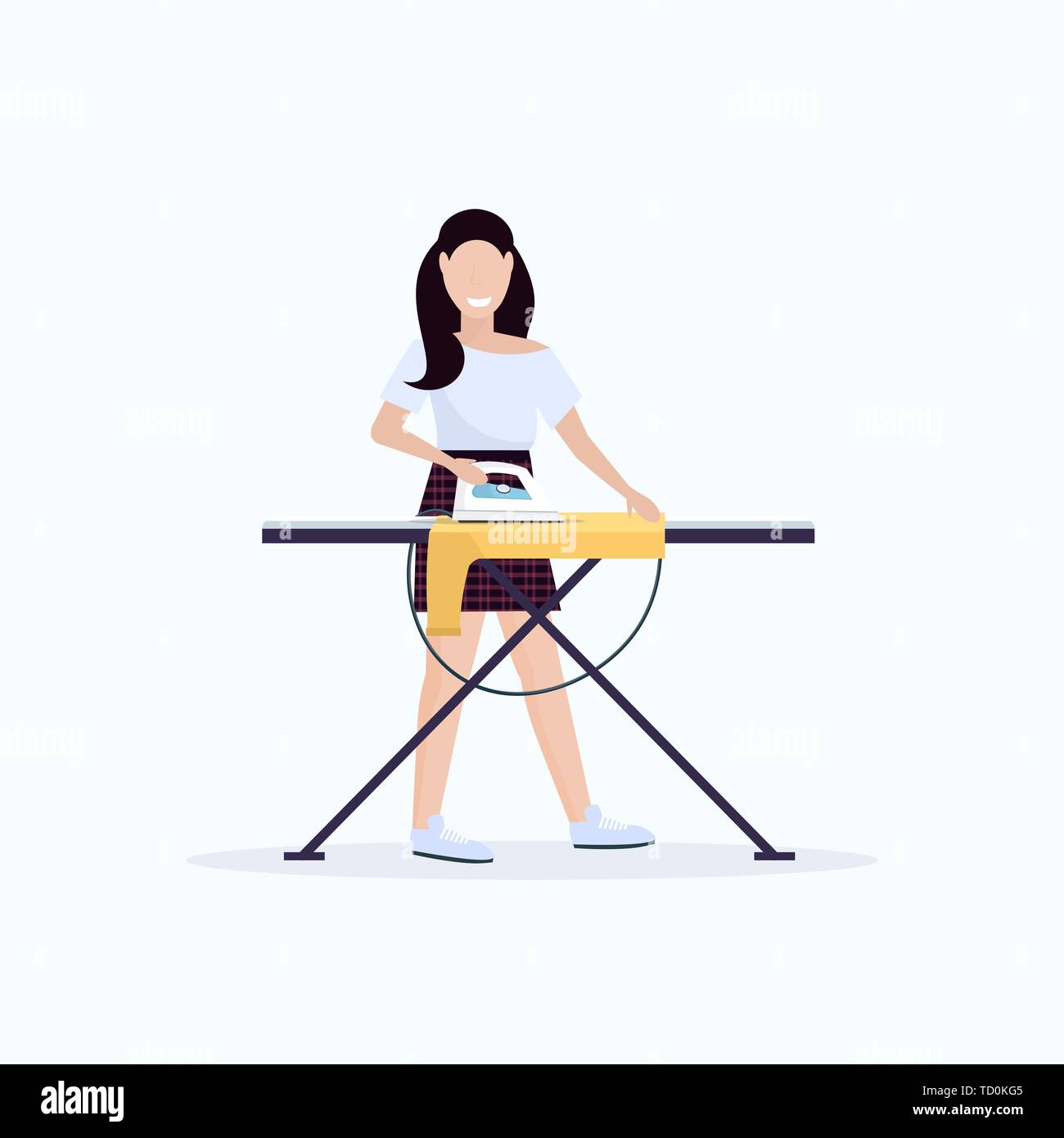 Cartoon Woman Ironing Stock Photos & Cartoon Woman Ironing Stock Images ...