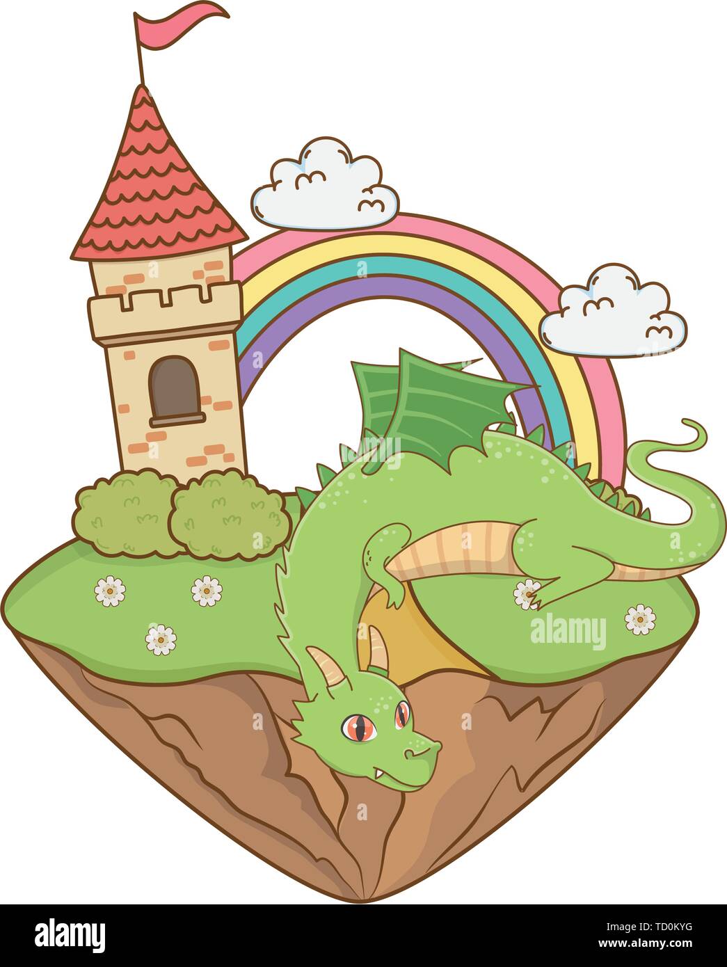 Dragon cartoon design, Chinese asian fantasy animal monster and culture ...