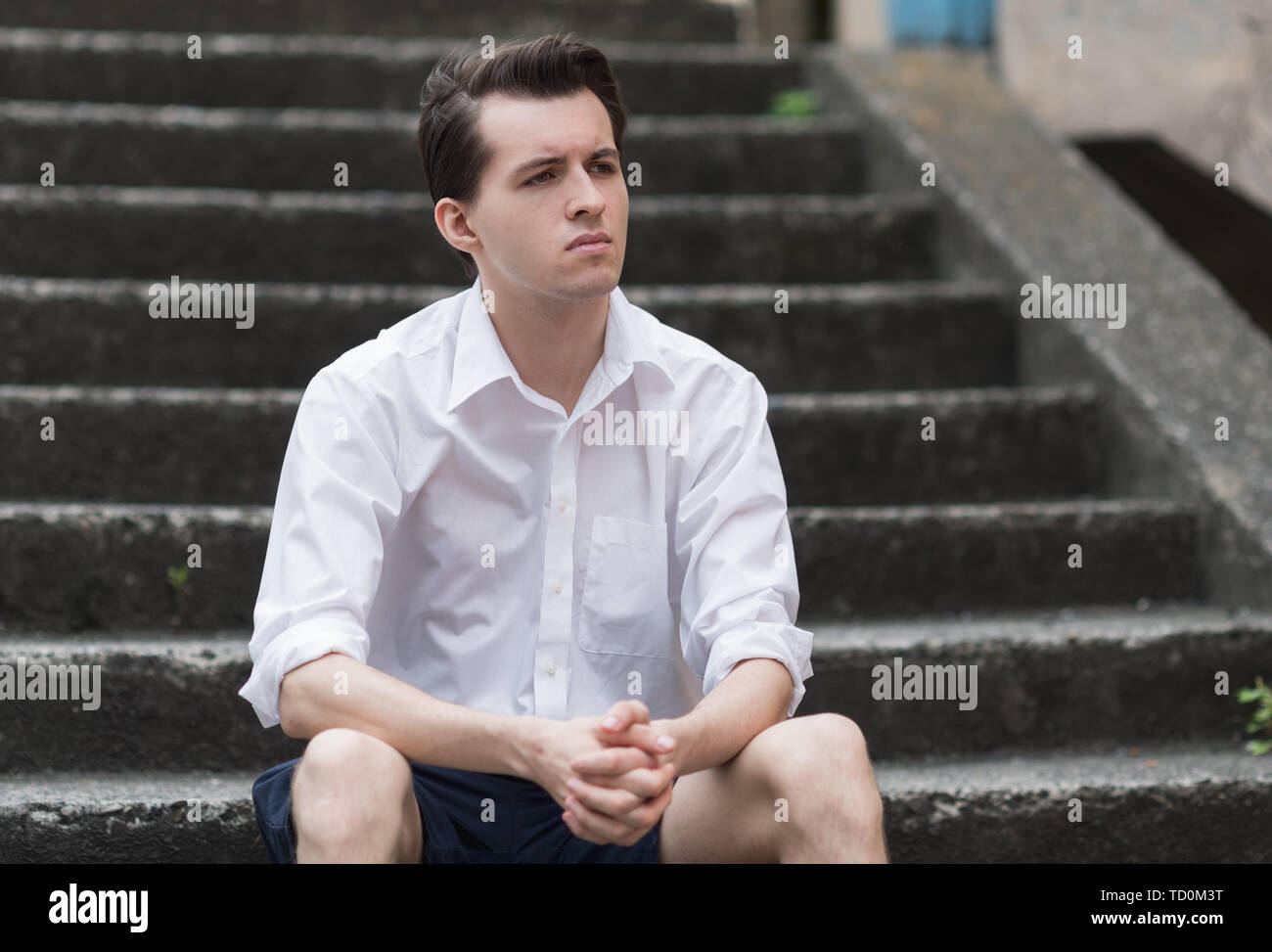 Young Handsome French man in the streets of Tokyo Stock Photo - Alamy