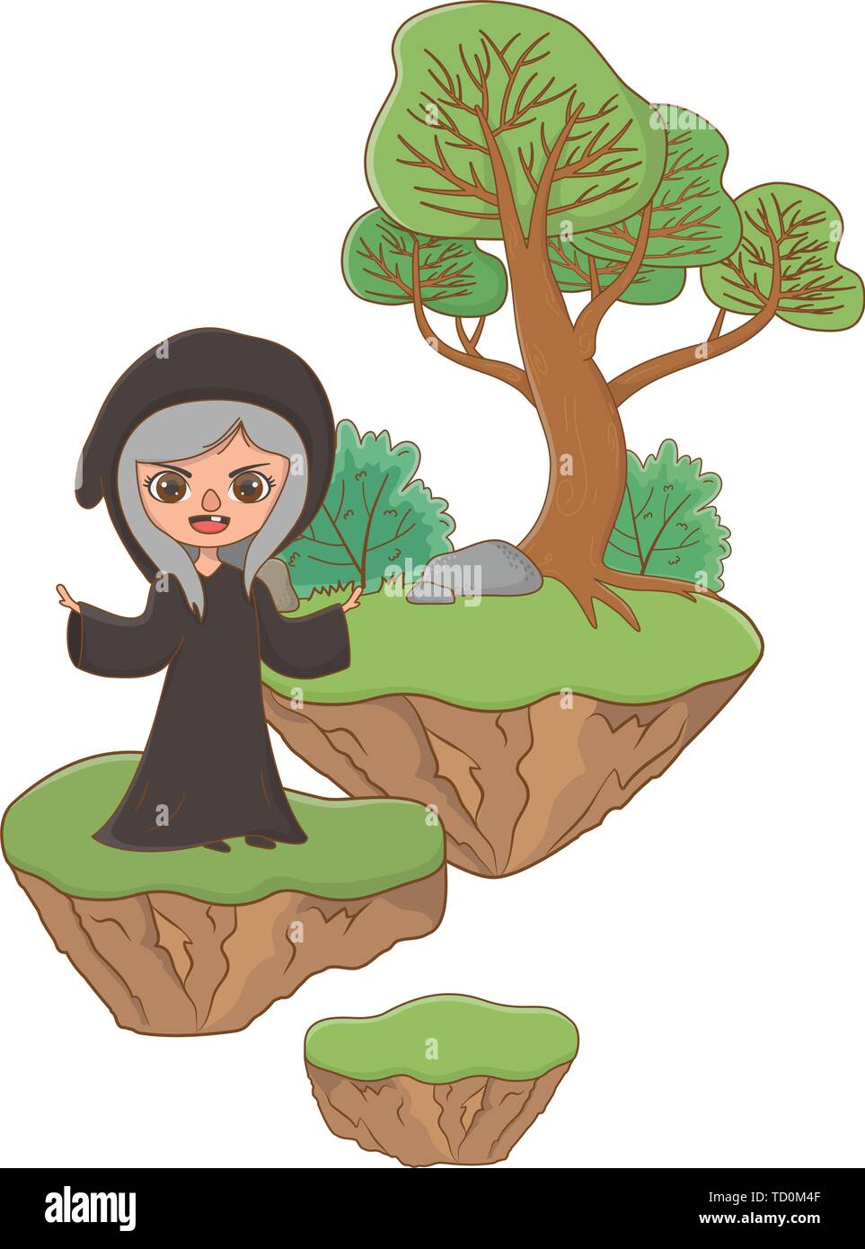 Witch cartoon design, Fairytale history medieval fantasy kingdom tale ...