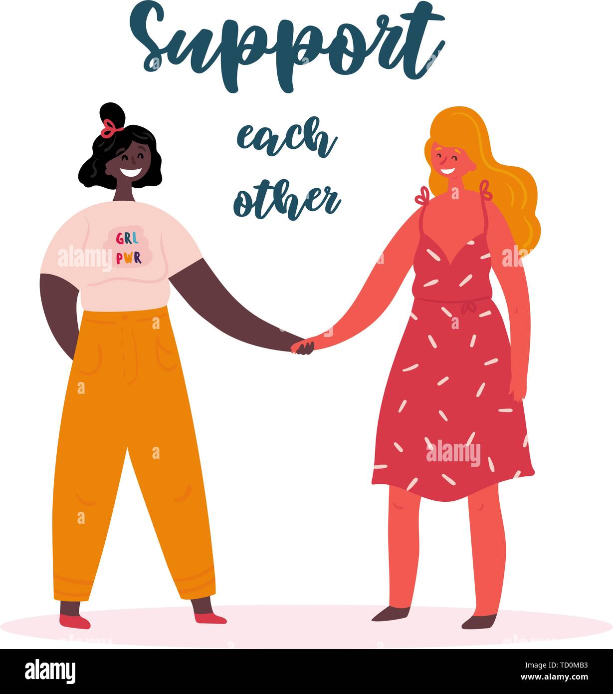 Two hands holding each other Stock Vector Images - Alamy