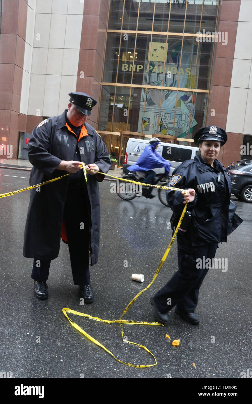 New York City, New York, USA. 10th June, 2019. Police departments ...