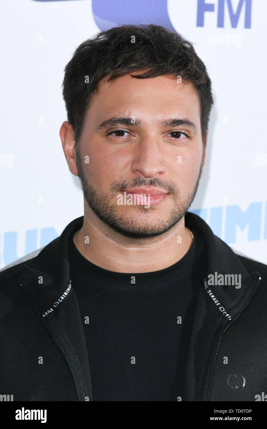 LONDON, UK. June 08, 2019: Jonas Blue poses on the media line before ...