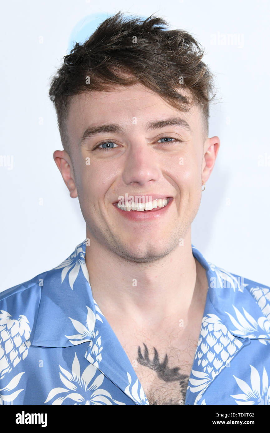 LONDON, UK. June 08, 2019: Roman Kemp poses on the media line before ...