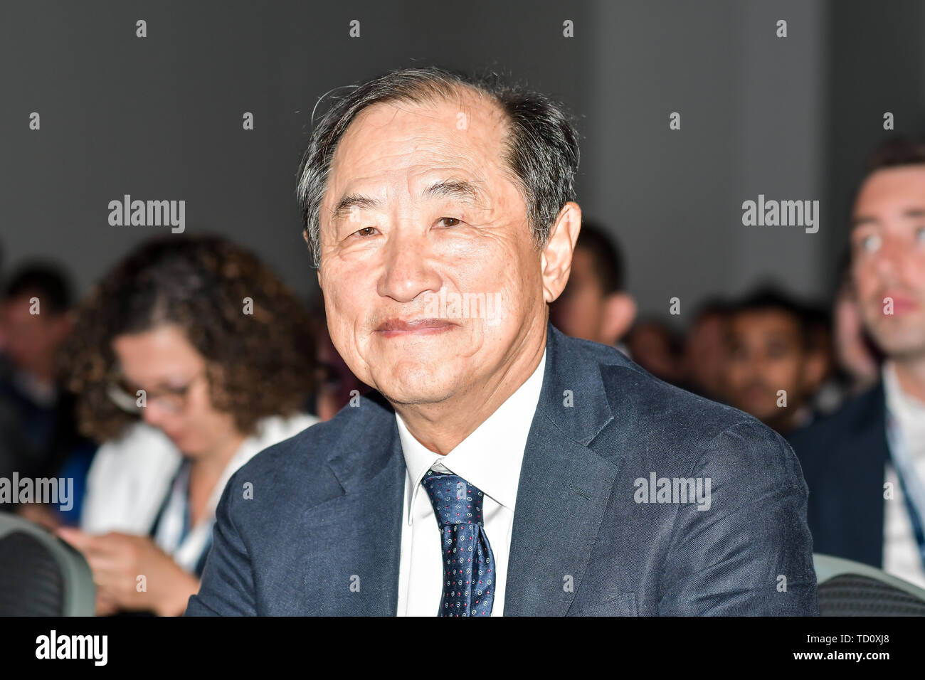 London, UK. 11th June, 2019. Speaker Dr Sangchul Lee, of Huawei Cloud ...